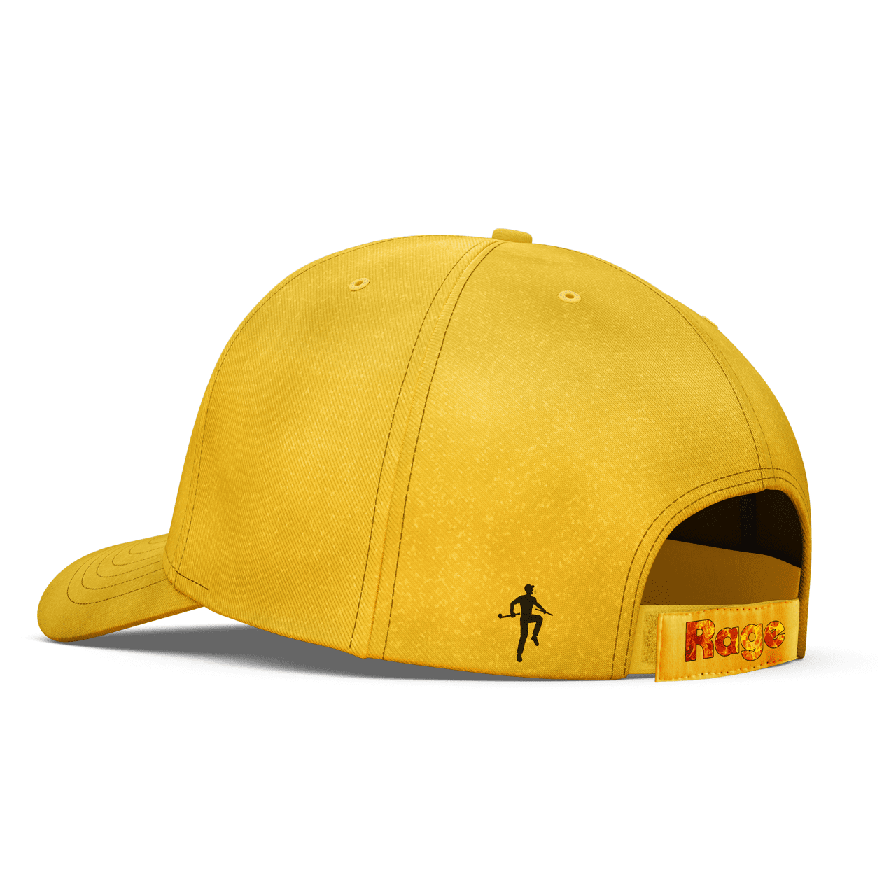 Bull Velcro Ball Cap - Angry Bull Icon in Yellow, Black, or Blue by ...