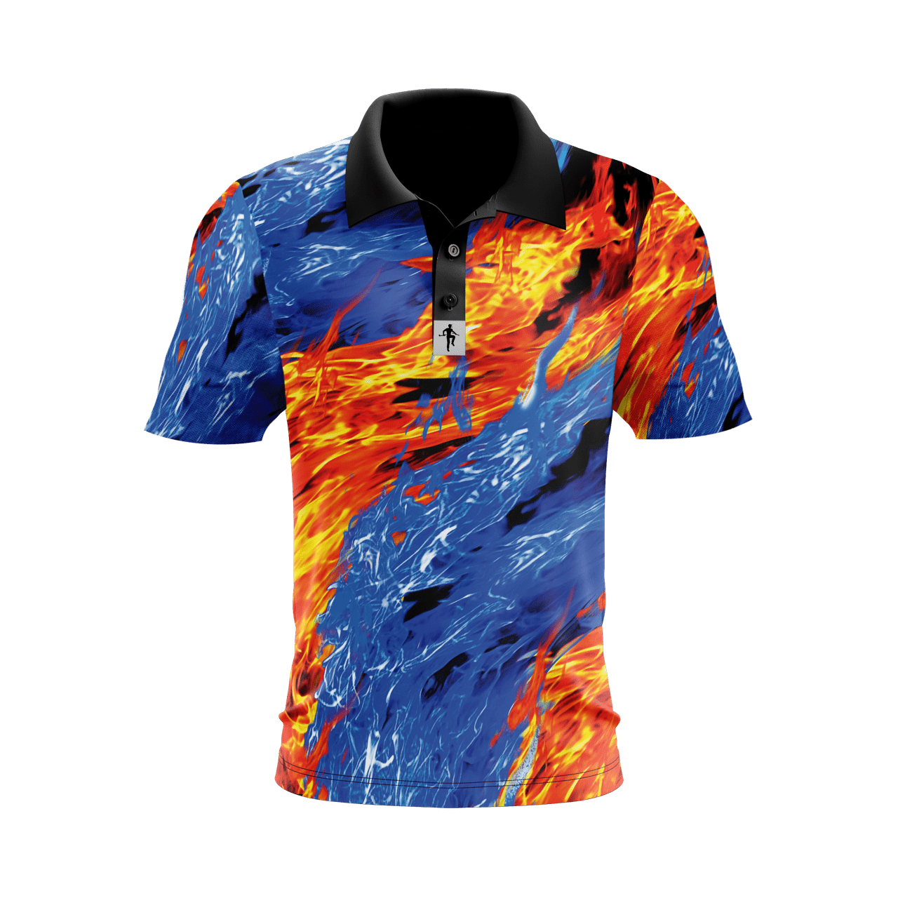 Unleashed Fire & Ice Golf Polo - Ignite Style and Cool Confidence ...